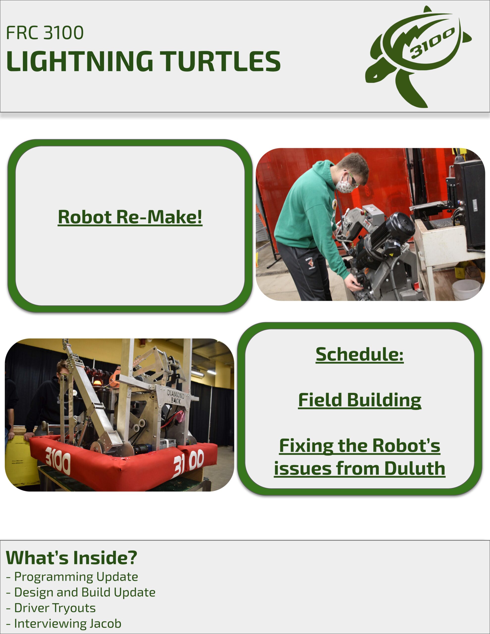 Lightning Turtles 2022 Season Week #5 Newsletter | The Lightning Turtles